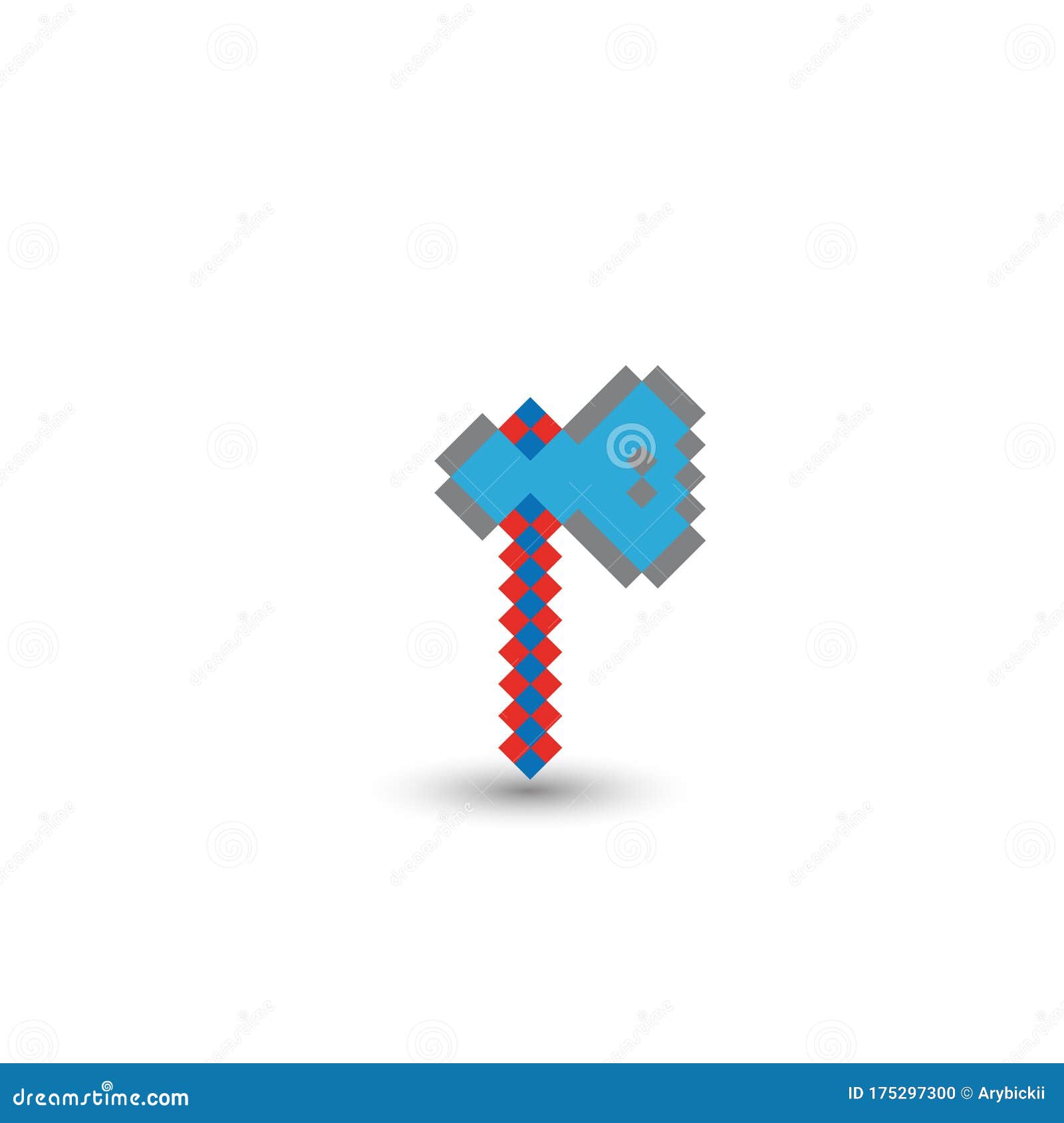 Pickaxe Icon on White. Vector Stock Vector - Illustration of pick, flat ...