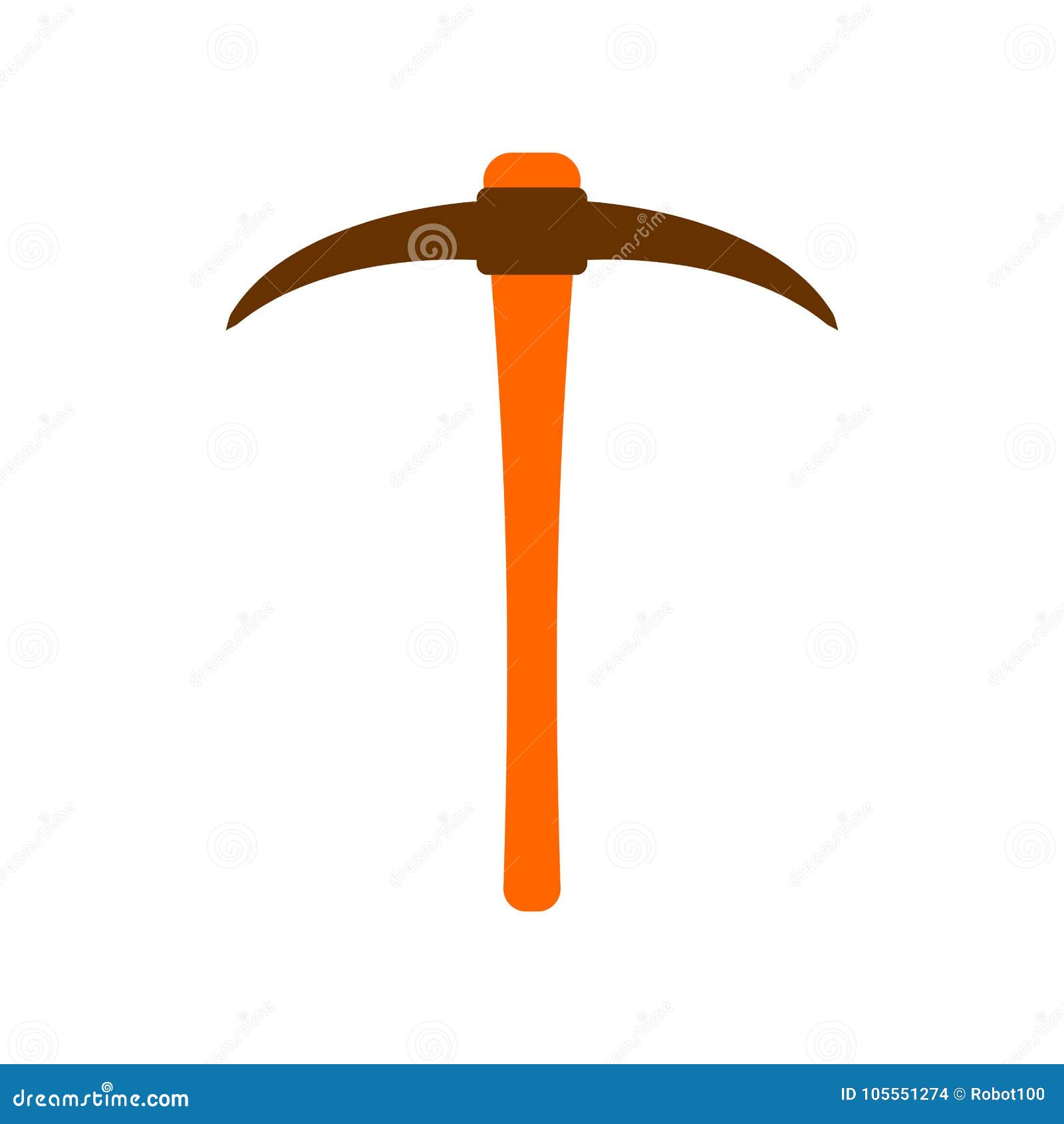 Pickaxe Isolated. Tool Miner on White Background Stock Vector ...