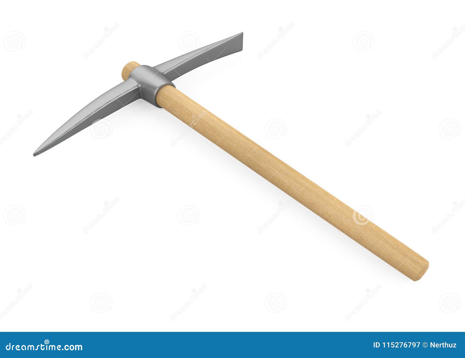 Pickaxe Isolated stock illustration. Illustration of pickax - 115276797