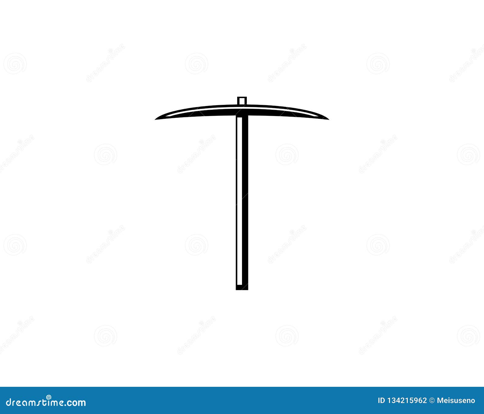 Pickaxe Logo, Mining Equipment Logo Vector Illustration | CartoonDealer ...