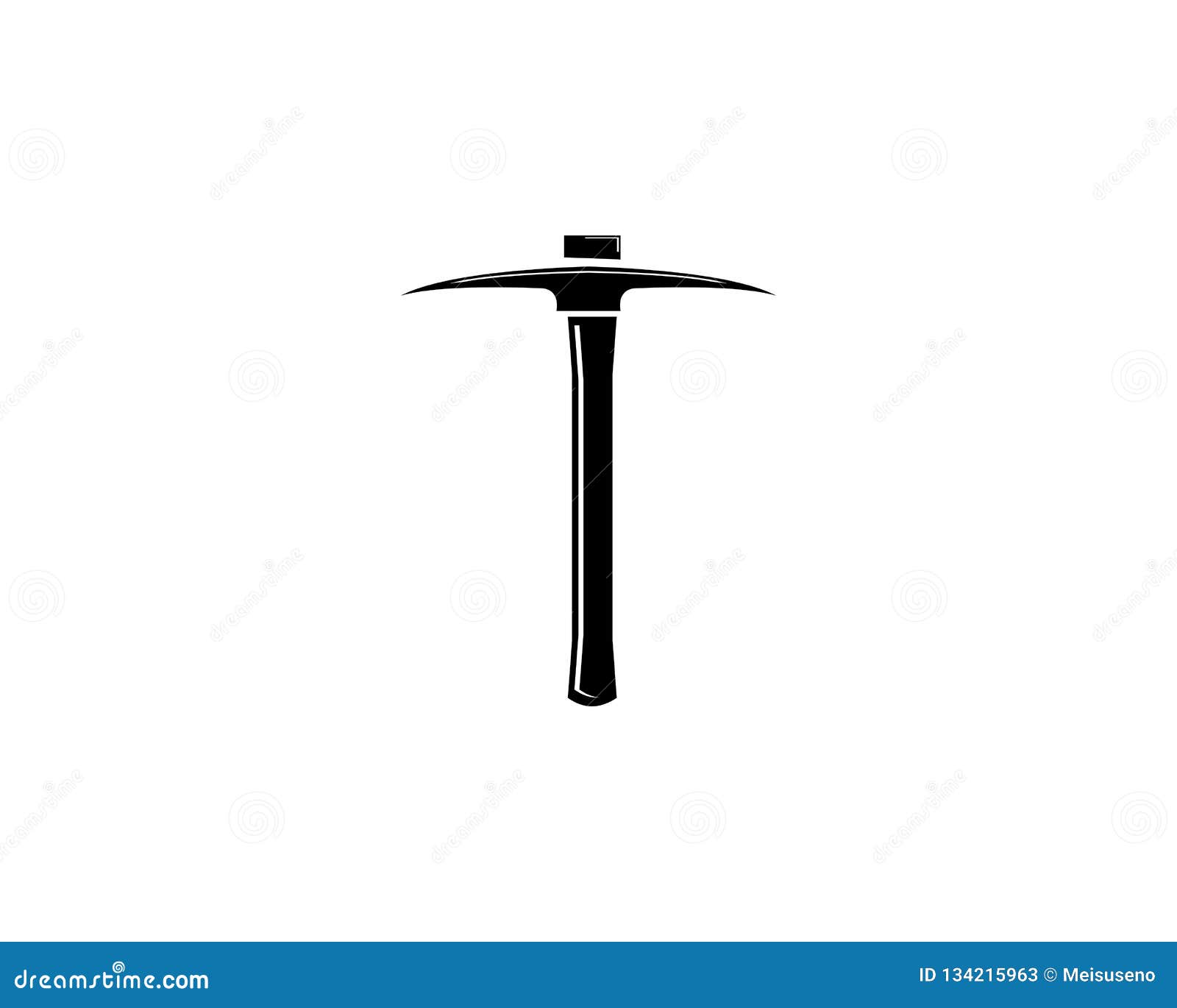 Pickaxe Logo Vector Icon Symbol Illustration Design Template, Mining ...
