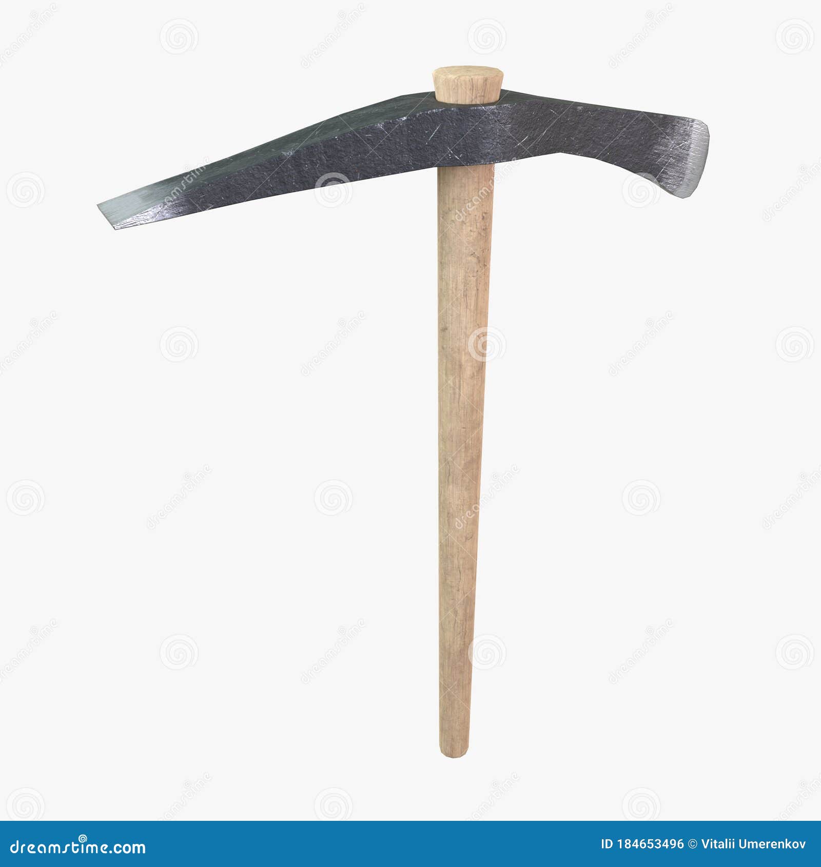 Pickaxe, Mattock, Digging Miner`s Tool Stock Photo - Illustration of ...