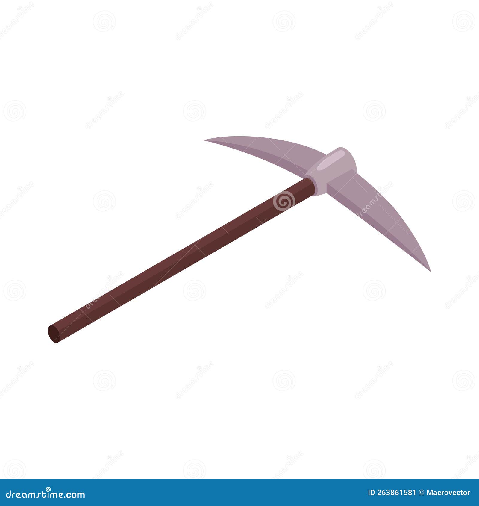Pickaxe Mining Tool Composition Stock Illustration - Illustration of ...