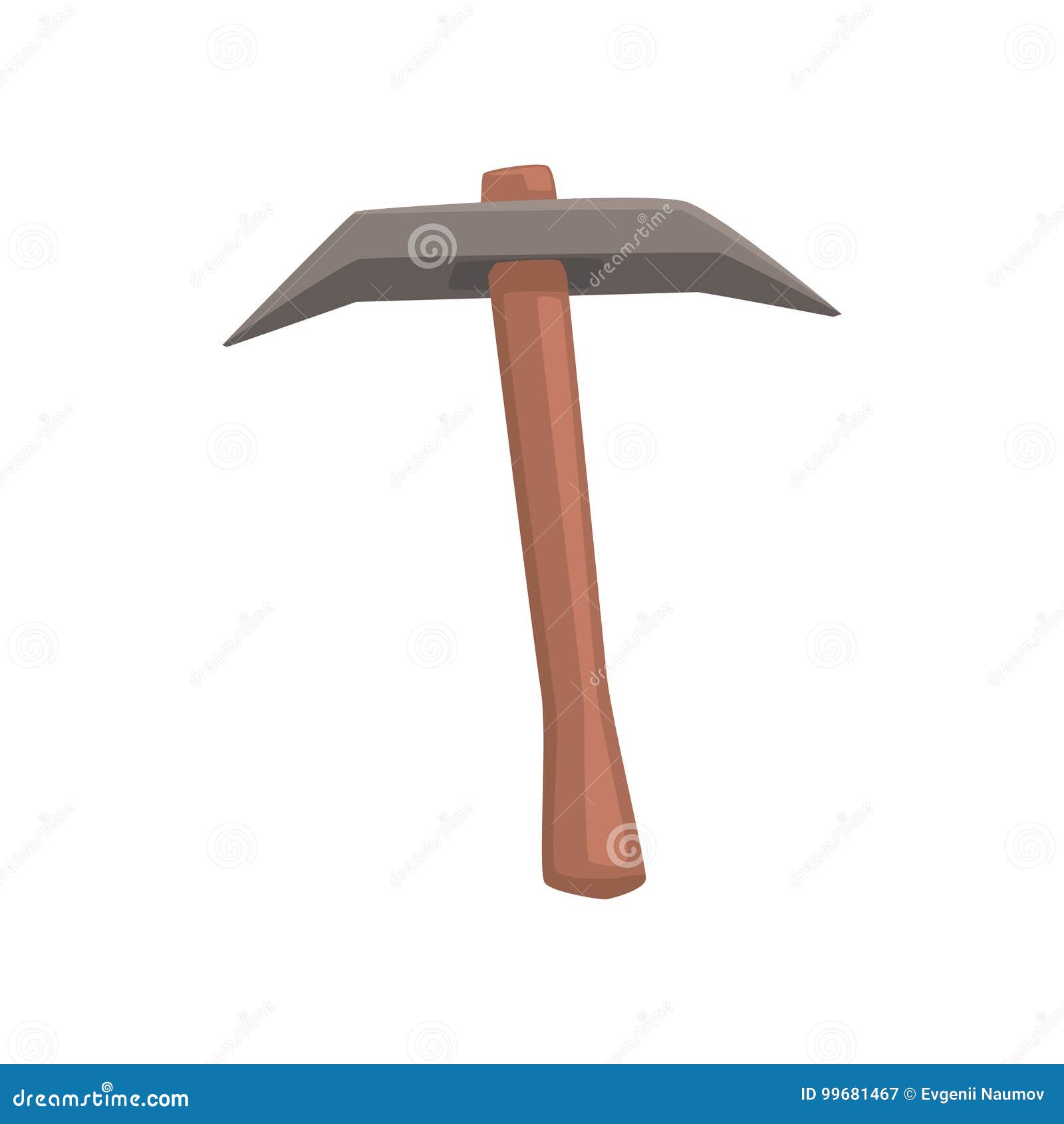 Pickaxe Tool, Mining Industry Equipment Cartoon Vector Illustration ...