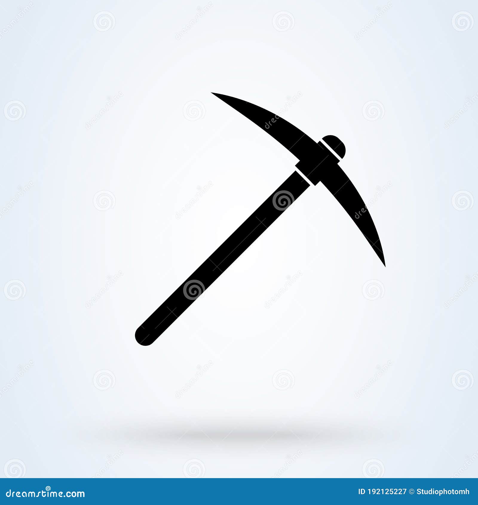 Pickaxe. Vector Simple Modern Icon Design Illustration Stock Vector ... Pickaxe. Vector Simple Modern Icon Design Illustration Stock Vector ...