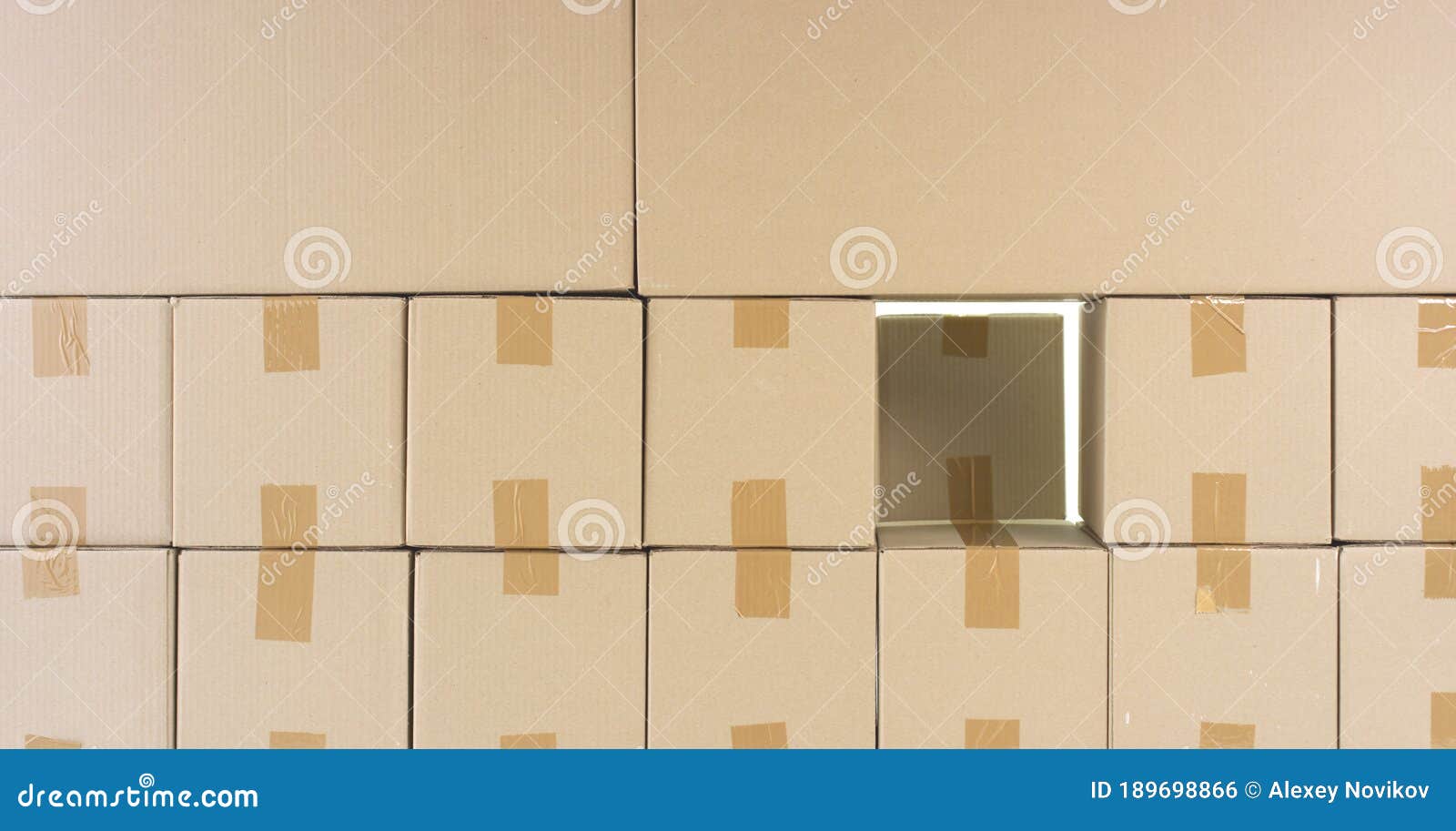Stack Of Cardboard Boxes On Wooden Pallet Royalty-Free Stock Image ...