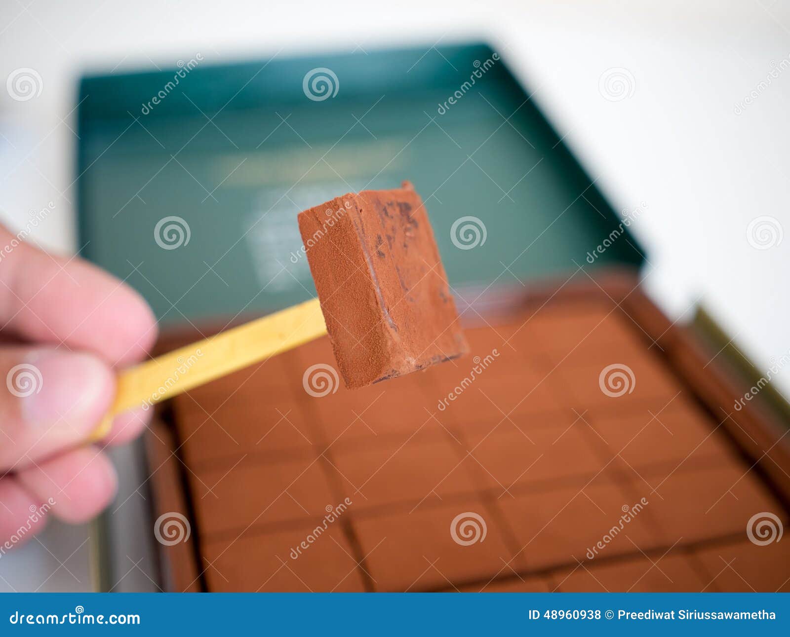 Picking chocolate stock photo. Image of gift, calorie - 48960938