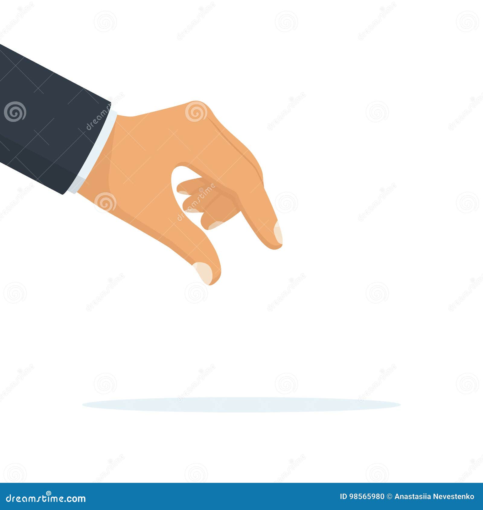 Picking hand. vector stock vector. Illustration of grab - 98565980