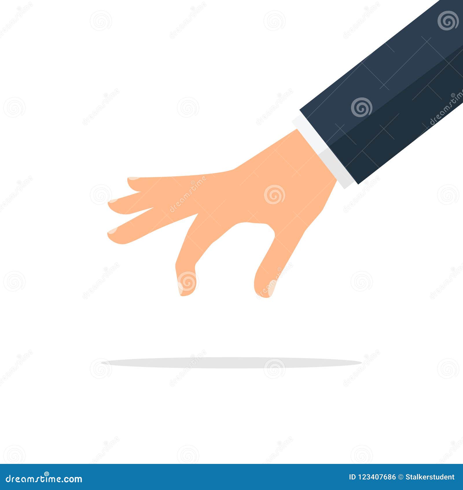 Picking Hand. Vector Illustration Flat Design EPS. Stock Vector ...