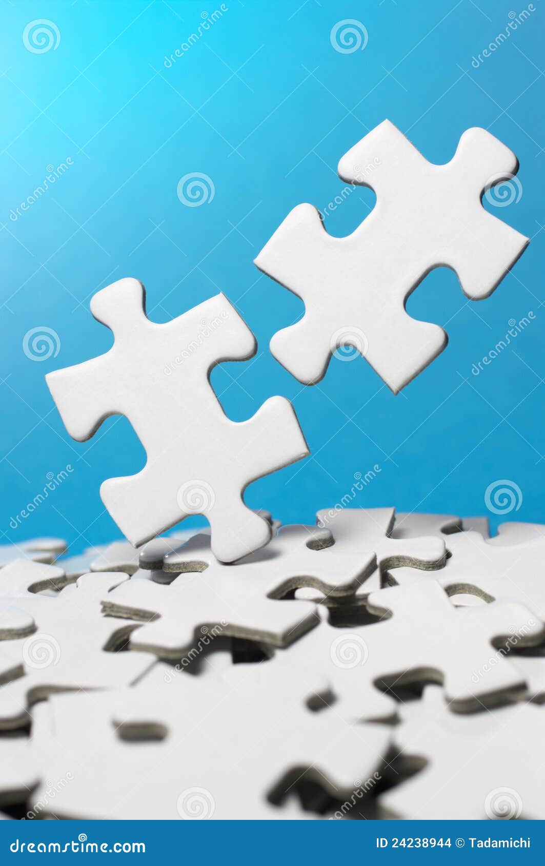 Picking Out Two Puzzle Pieces.(vertical) Stock Photo - Image of choice ...