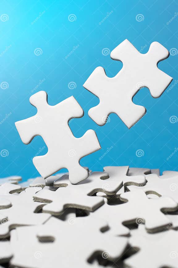Picking Out Two Puzzle Pieces.(vertical) Stock Photo - Image of choice ...