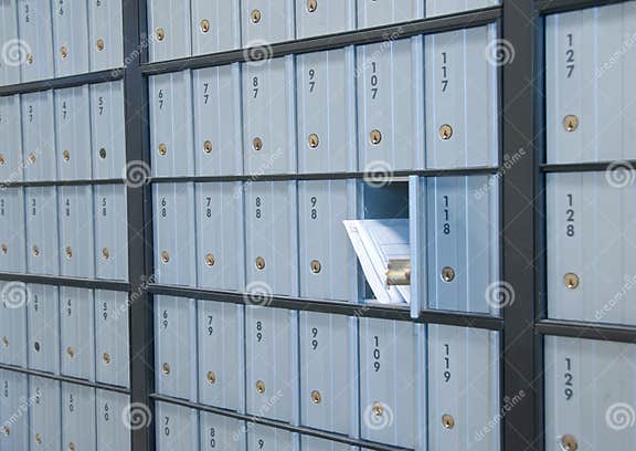 Picking up the mail stock image. Image of picking, office - 10718117