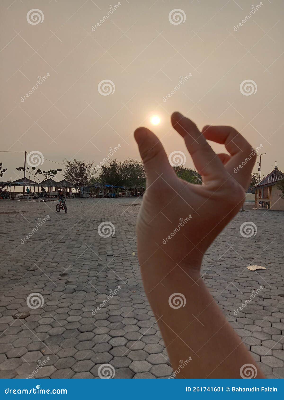 Picking Up the Morning Sun with Bare Hands Stock Image - Image of hands ...