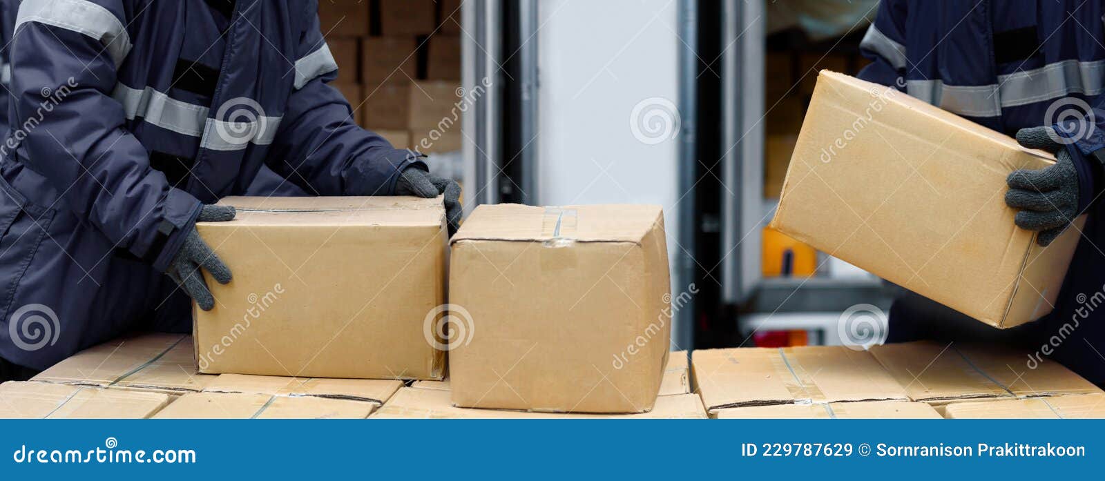 Freight Goods and Cold Storage Warehouse Business Stock Image - Image ...
