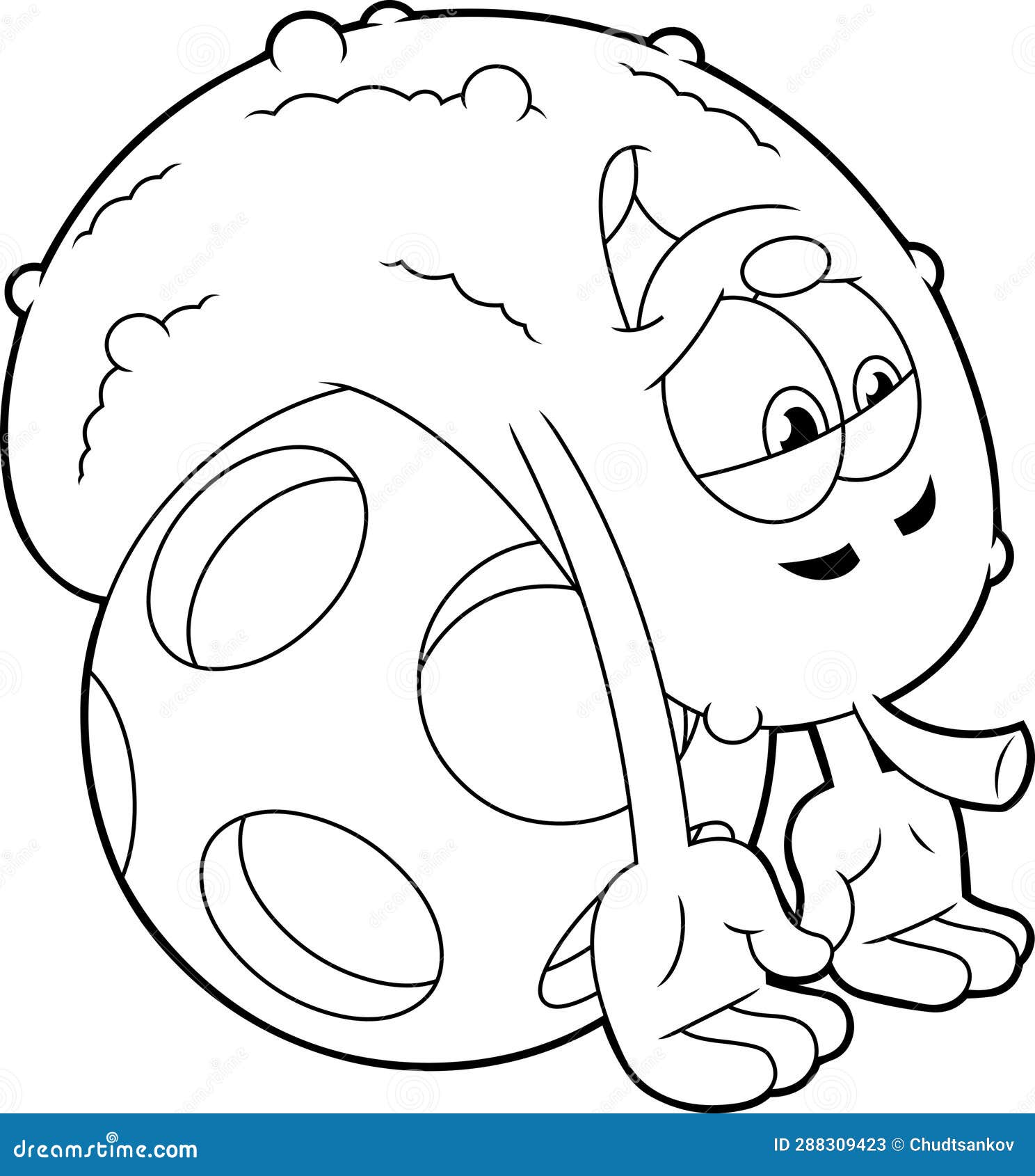 Pickleball Coloring Page Colored Illustration | CartoonDealer.com ...