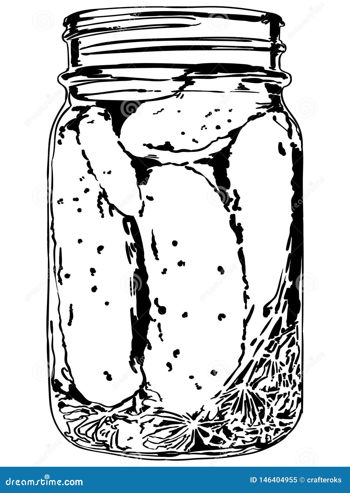 Pickle Jar Vector Eps Illustration by Crafteroks Stock Vector ...