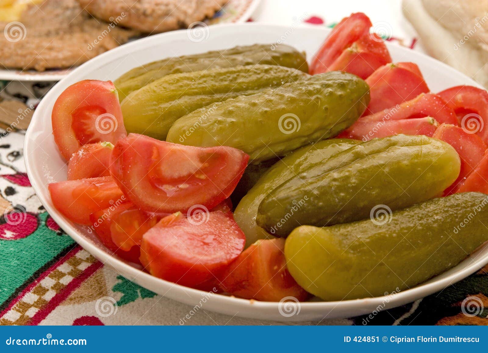 Pickle Plate stock image. Image of pickle, food, potatoes - 424851