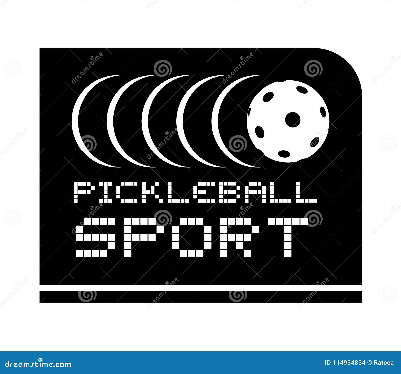 Pickleball icon design stock vector. Illustration of sport - 114934834