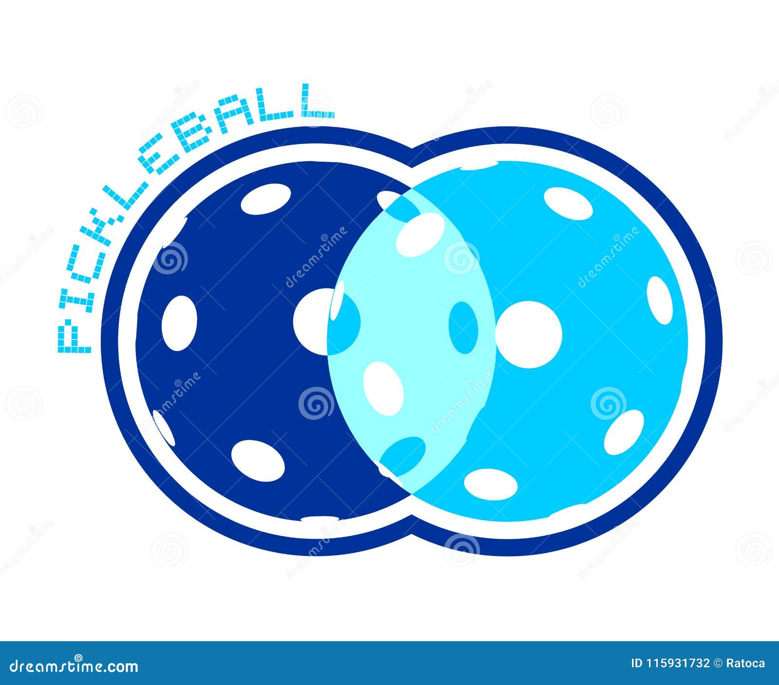 Pickleball icon design stock vector. Illustration of oval - 115931732