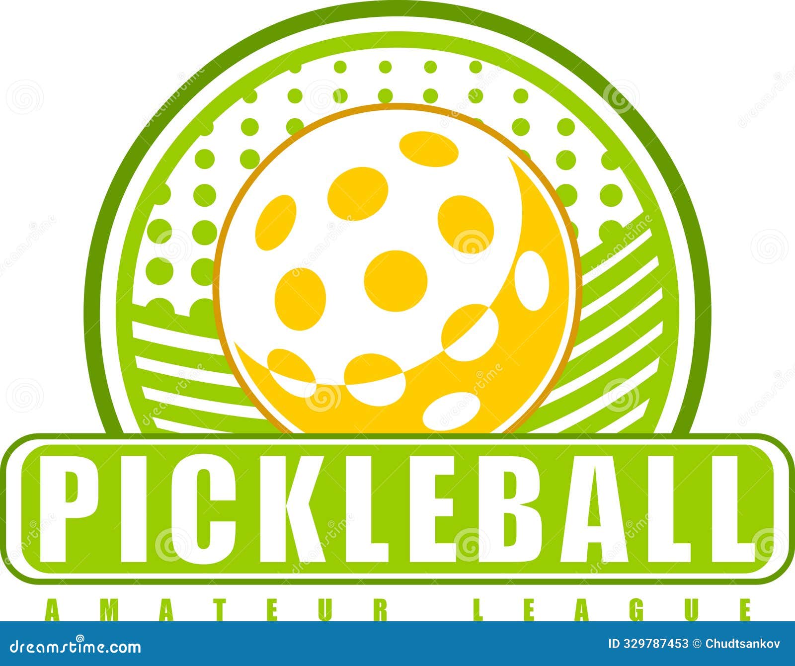 PickleBall Graphic Logo Design Vector Illustration | CartoonDealer.com ...