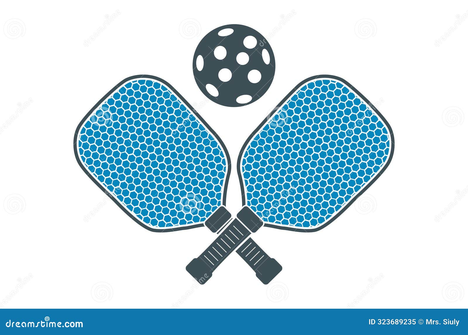 Pickleball Paddle Vector on White Background Stock Vector ...