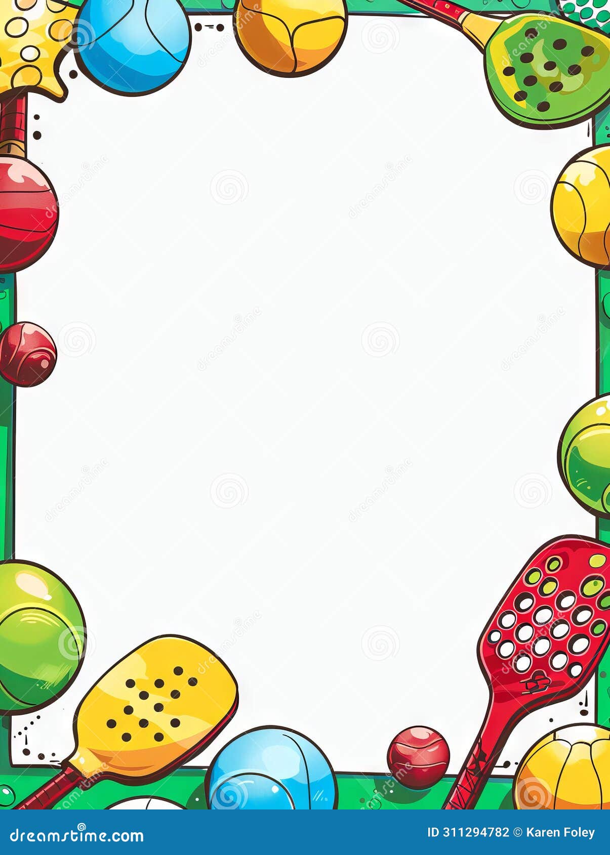 Pickleball or Paddleball Background Graphics Template Stock ...
