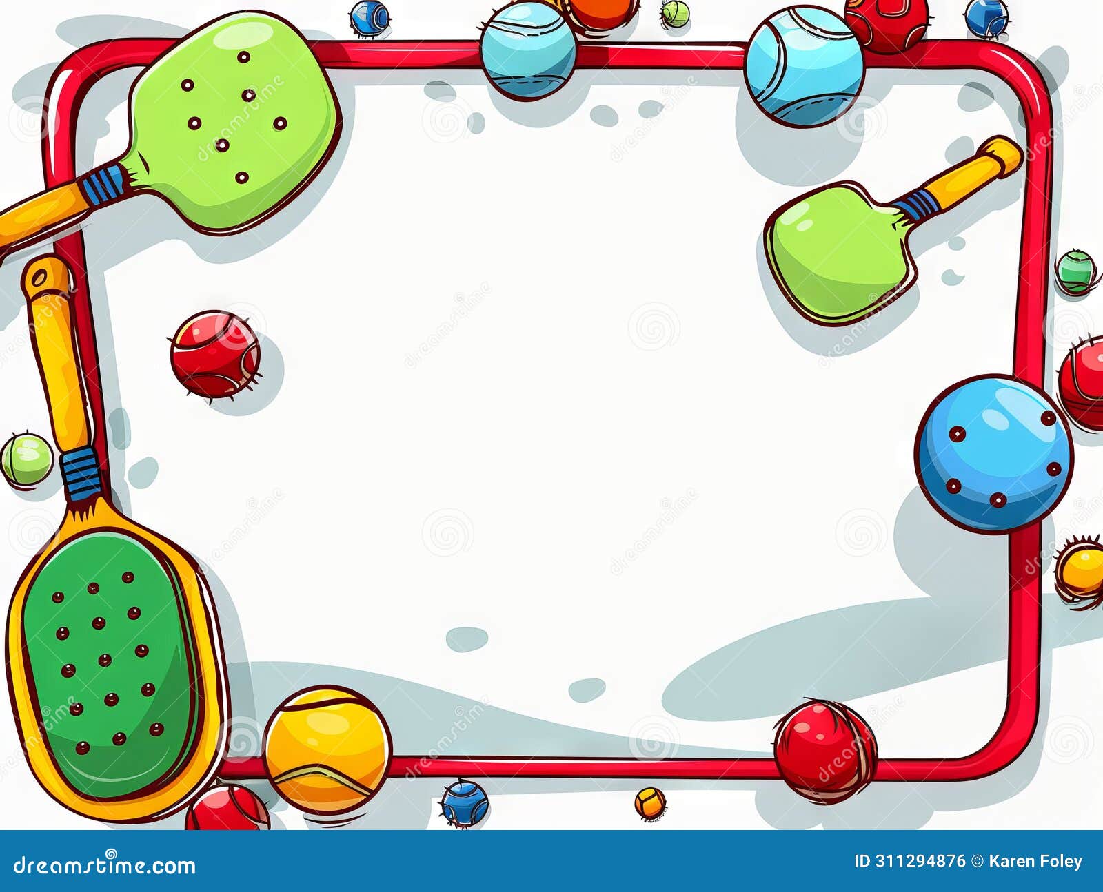 Pickleball or Paddleball Background Graphics Template Stock ...
