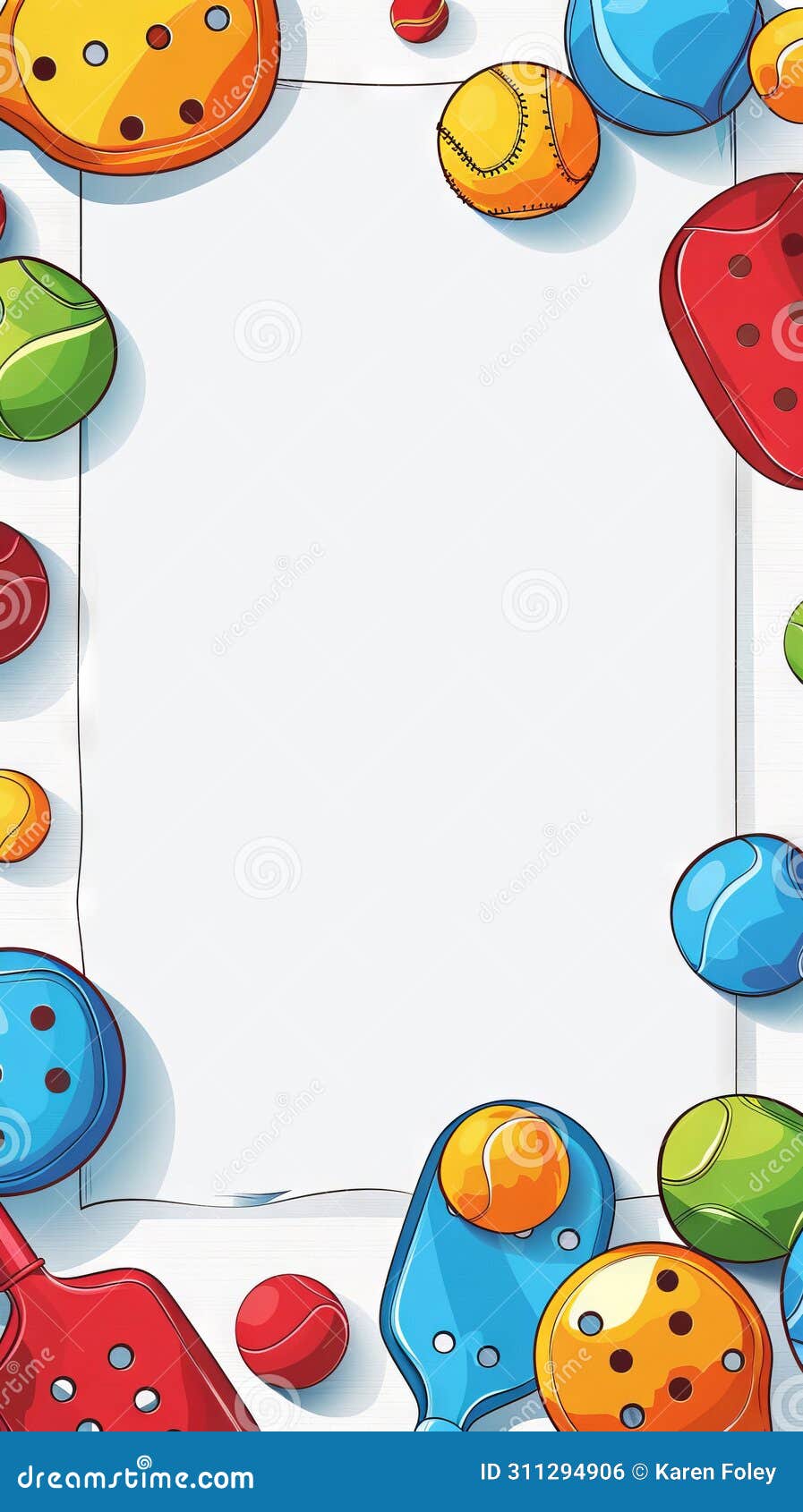 Pickleball or Paddleball Background Graphics Template Stock ...