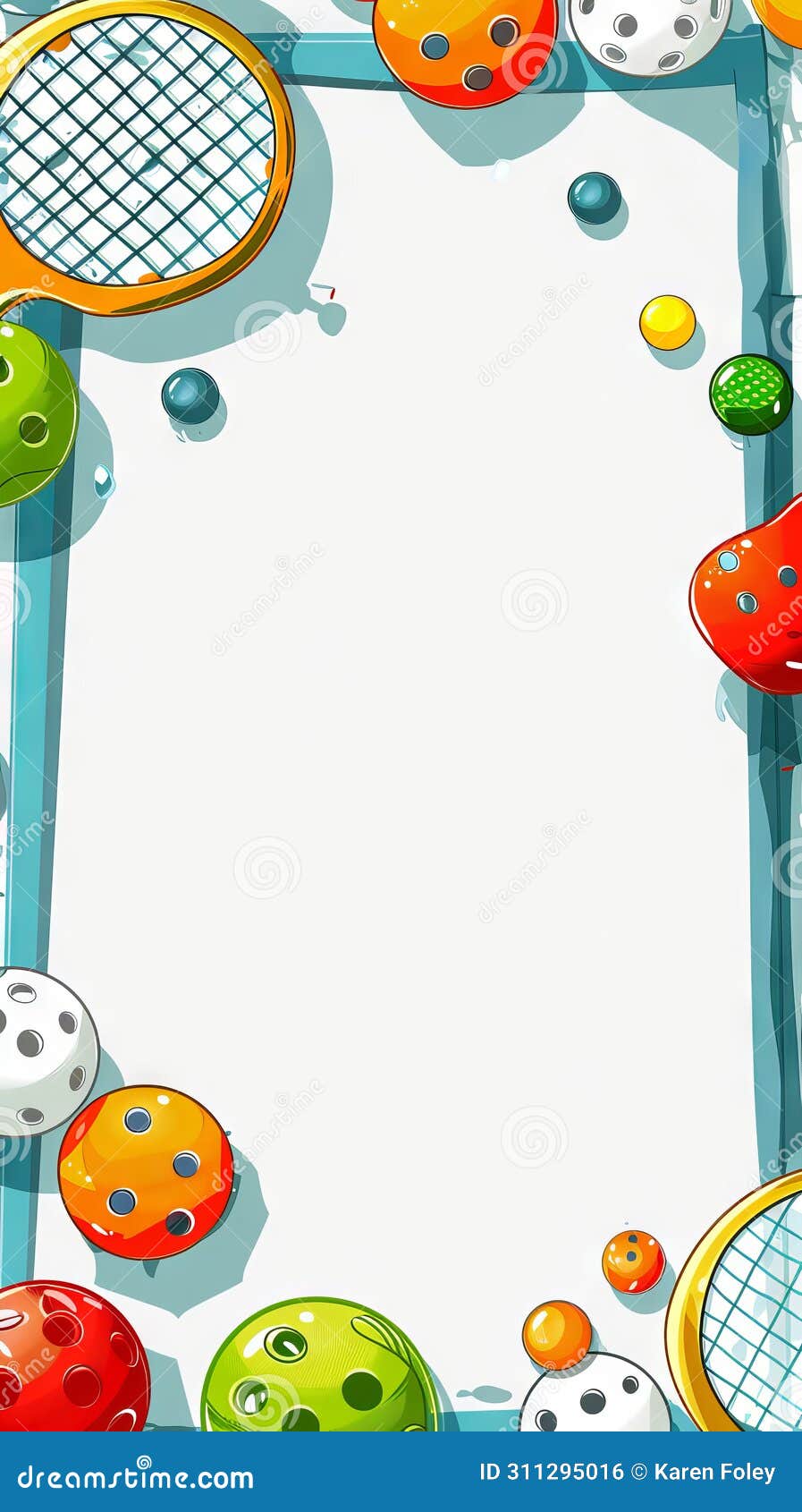 Pickleball or Paddleball Background Graphics Template Stock ...