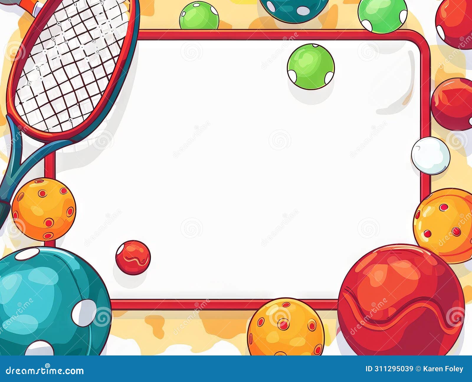 Pickleball or Paddleball Background Graphics Template Stock ...