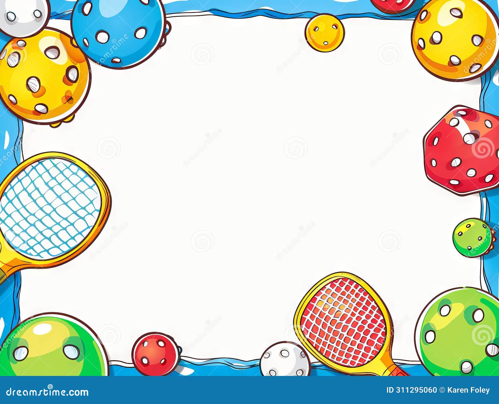 Pickleball or Paddleball Background Graphics Template Stock ...