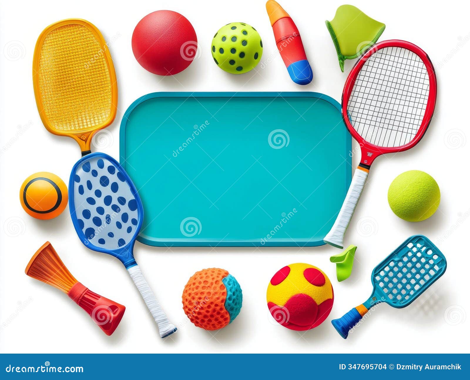 7 Pickleball Border - Orange & Yellow Stock Photo | CartoonDealer.com ...