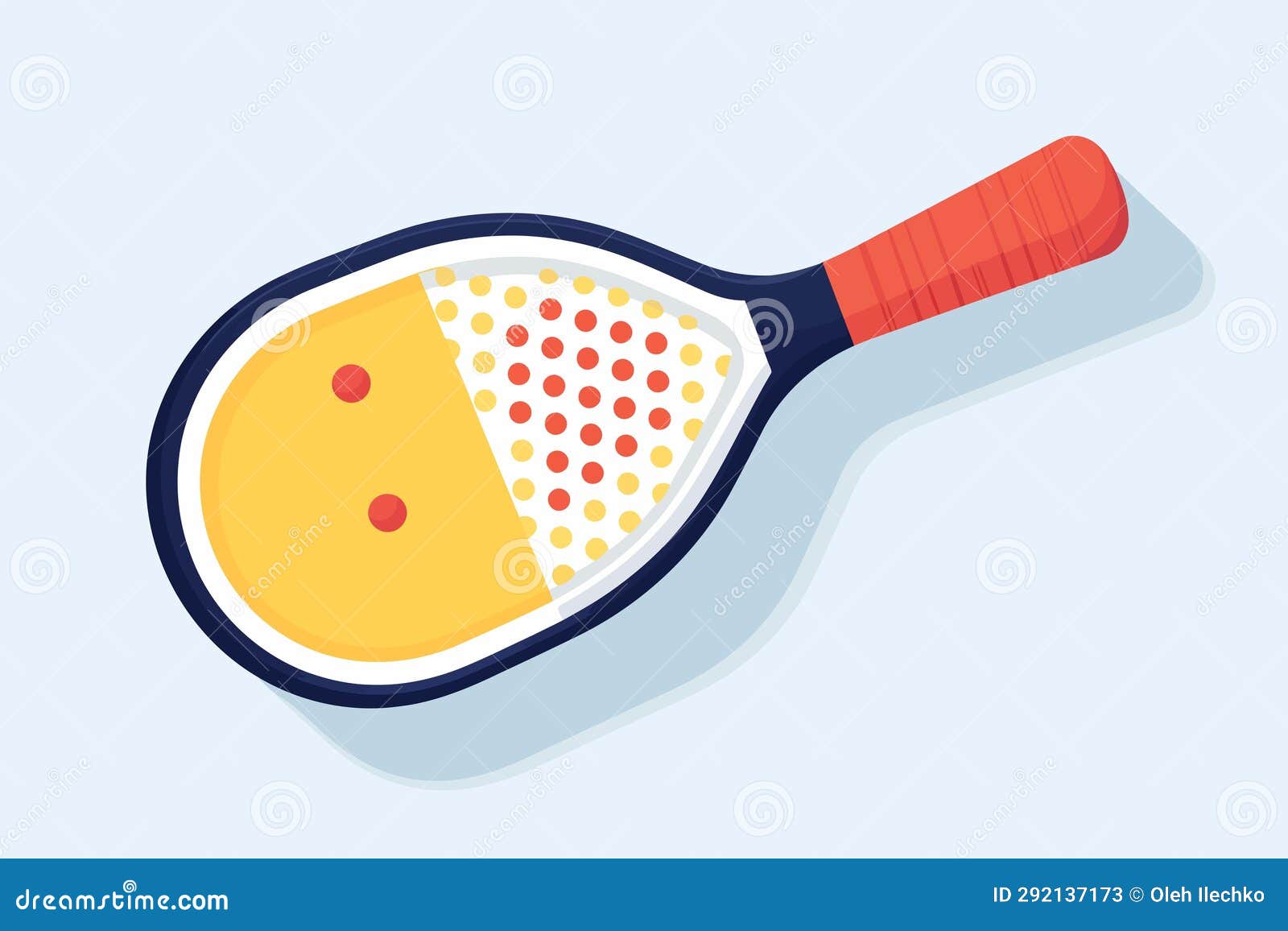 Pickleball Racket and Ball Vector Flat Isolated Vector Style ...