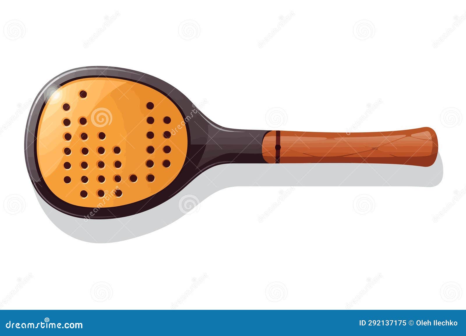 Pickleball Racket and Ball Vector Flat Isolated Vector Style ...