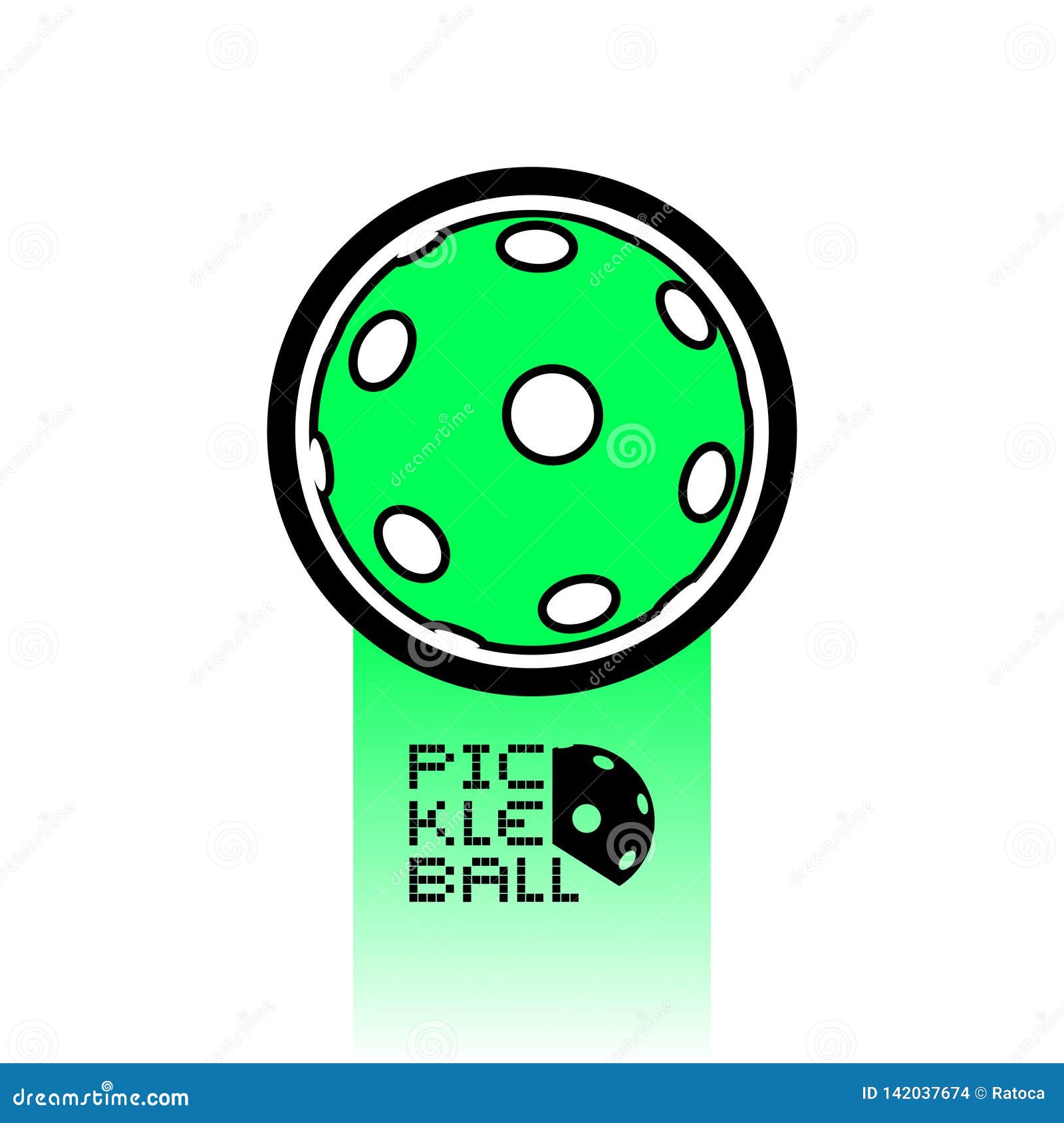 Pickleball symbol design stock vector. Illustration of creative - 142037674