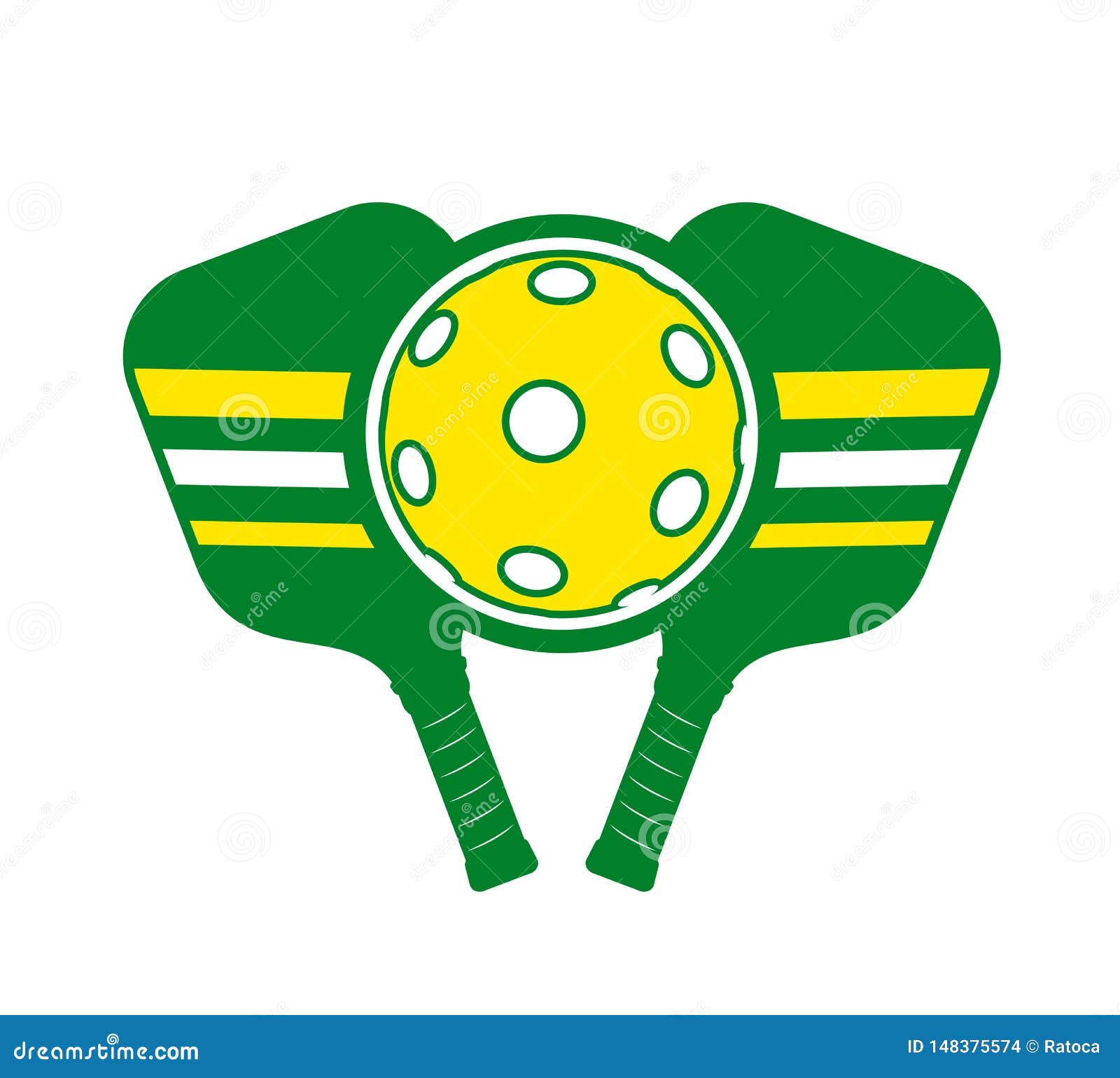 Pickleball symbol design stock vector. Illustration of hobby - 148375574