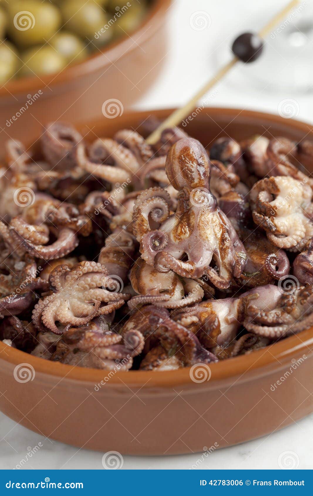 Pickled baby octopus stock photo. Image of cuttlefish - 42783006