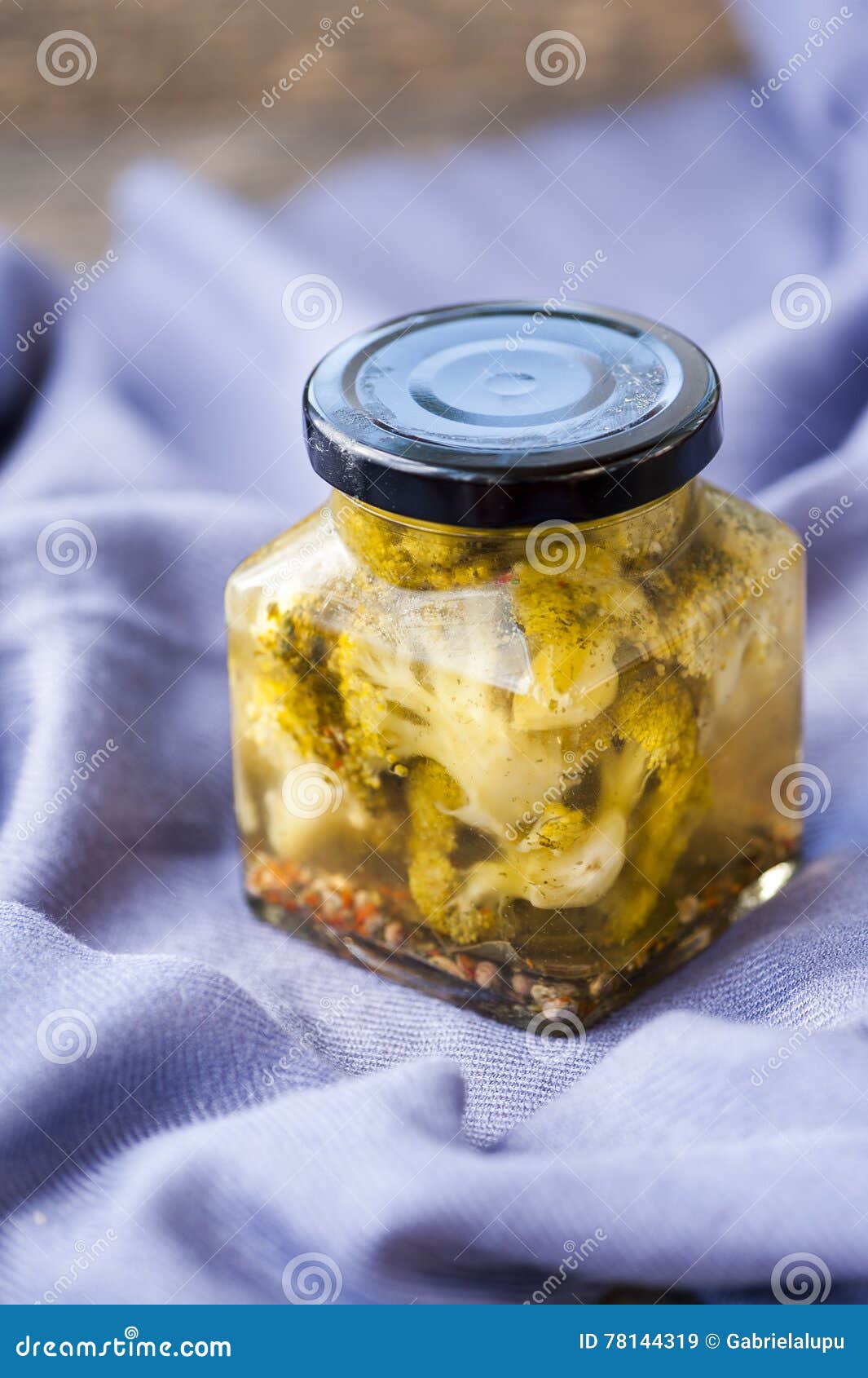 Pickled broccoli stock image. Image of preserved, marinate - 78144319