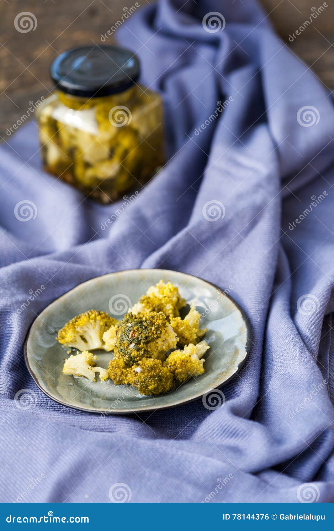Pickled broccoli stock photo. Image of dill, glass, brine - 78144376