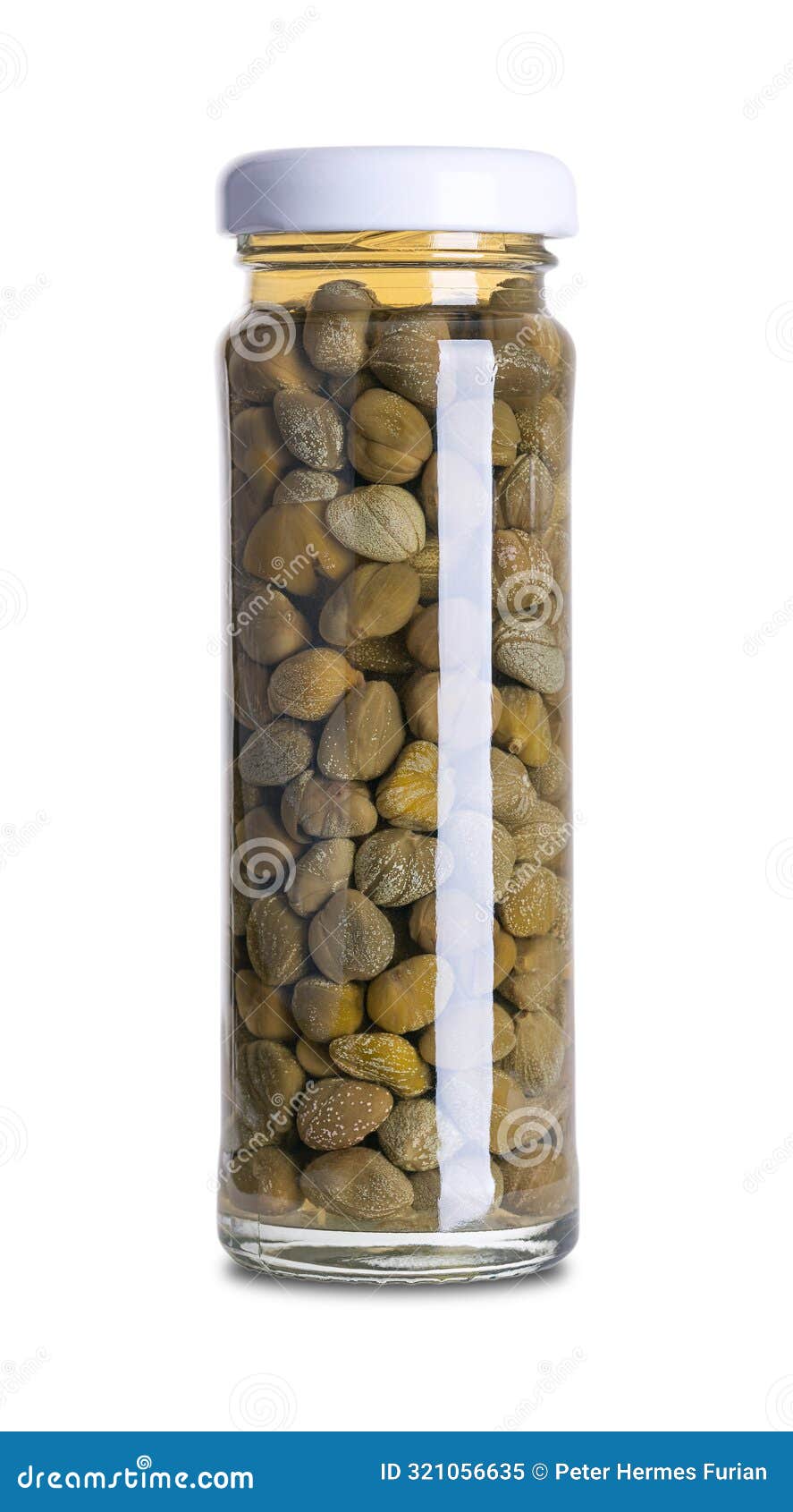 Pickled Capers, Edible Flowers of the Caper Bush, in a Glass Jar Stock ...