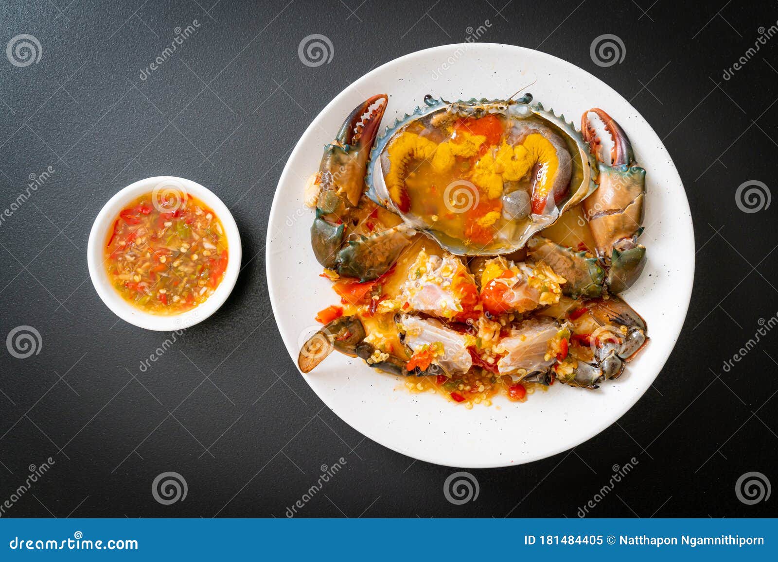Pickled Crab Eggs with Sauce Stock Image - Image of dish, homemade ...