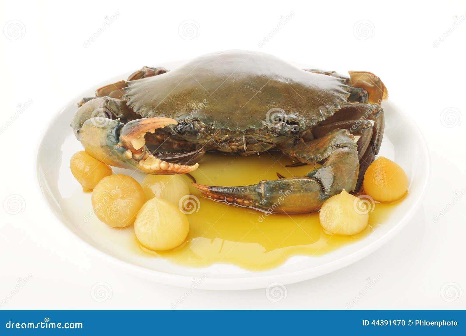 Pickled crab with garlic stock photo. Image of cooking - 44391970