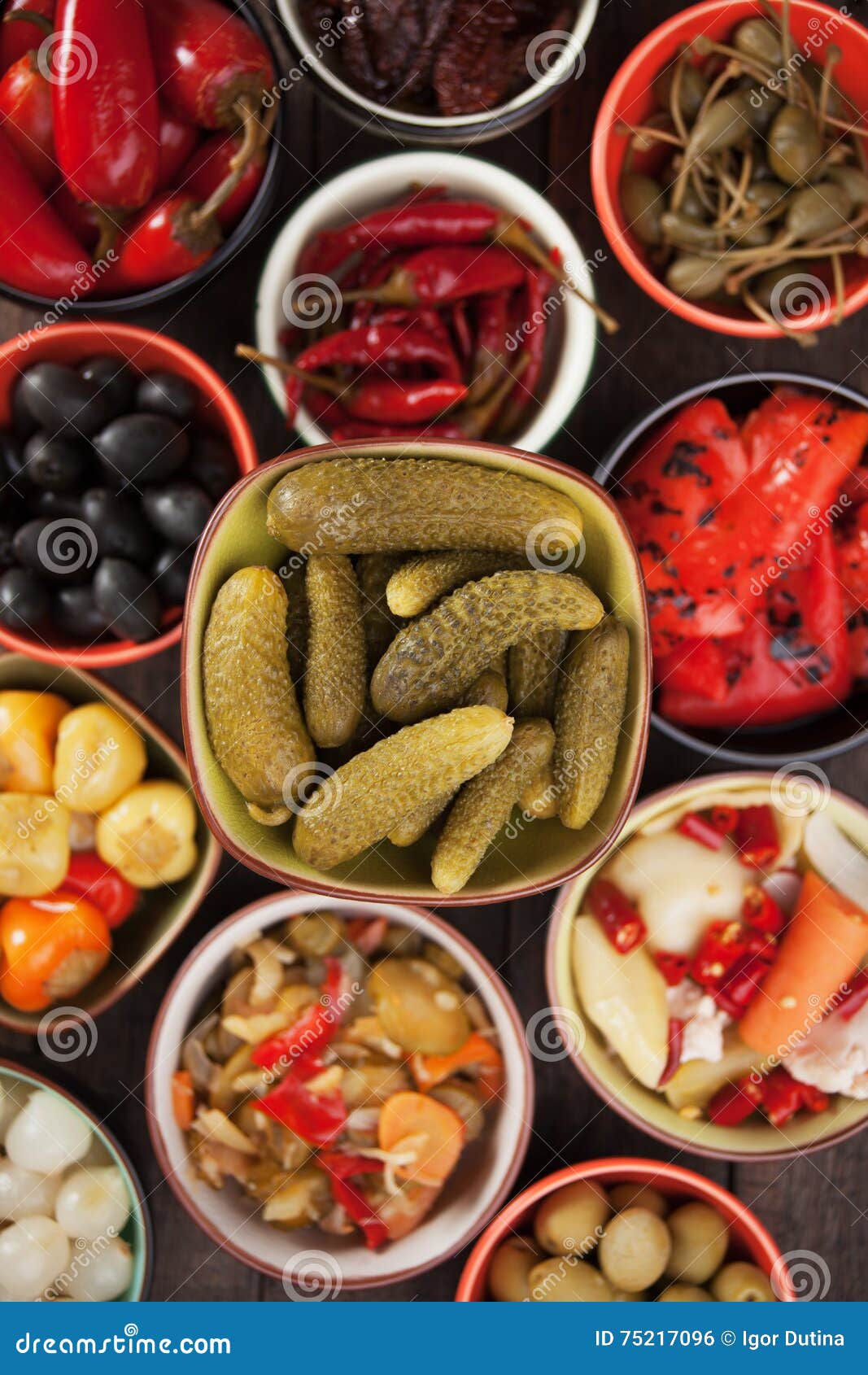 Pickled Cucumber or Cornichons Stock Photo - Image of preserved ...