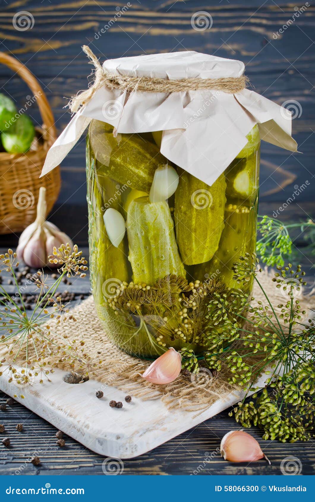 Pickled cucumbers stock photo. Image of crop, gourmet - 58066300