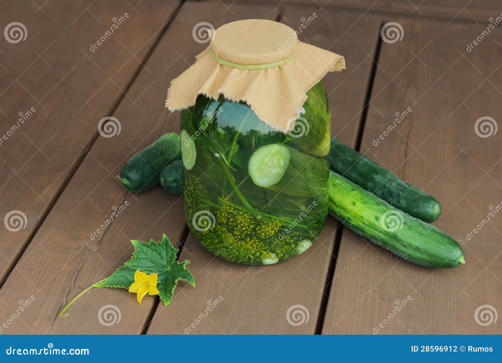 Pickled Cucumbers, Homemade Preserved Vegetables Stock Photo - Image of ...