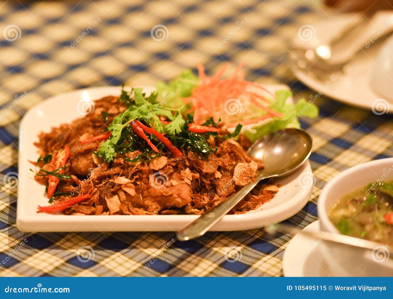 Pickled fish fried stock image. Image of fish, dish - 105495115