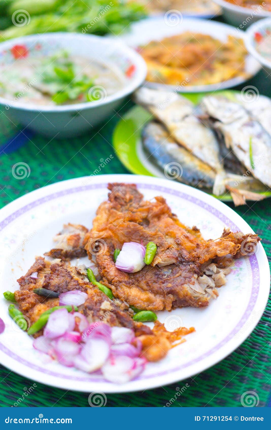 Pickled fish fried stock photo. Image of fried, seafood - 71291254