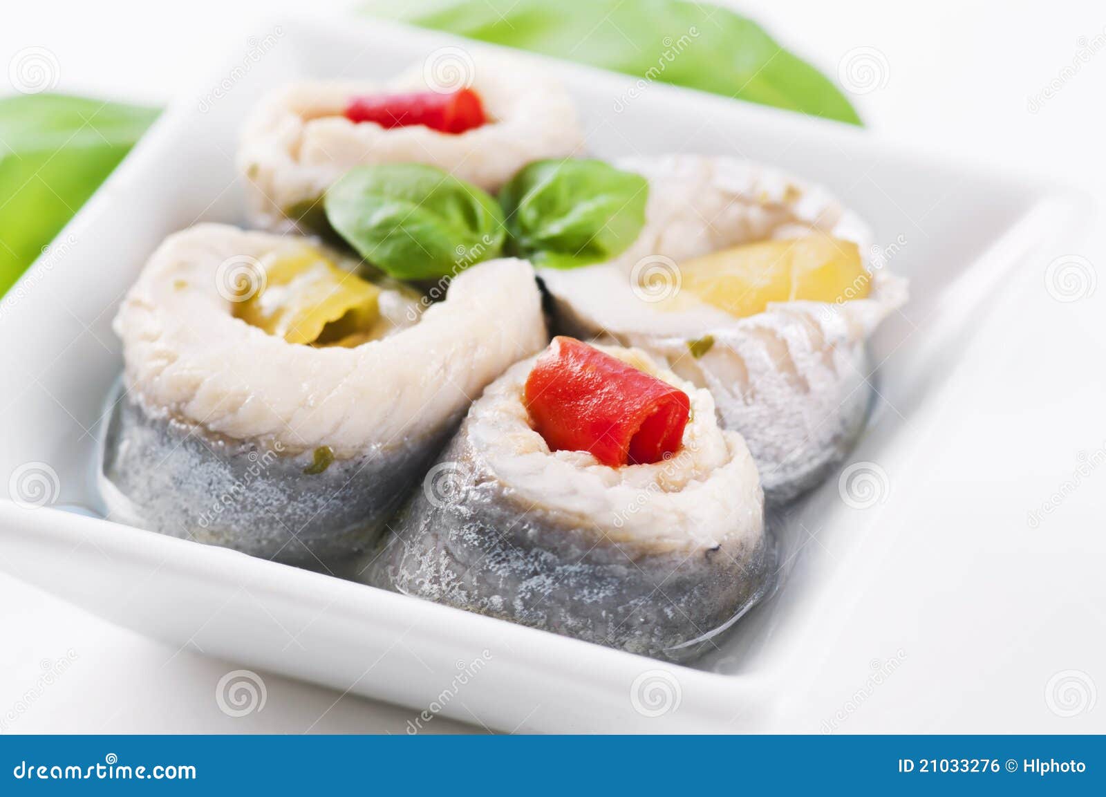 Pickled fish rolls stock photo. Image of anchovy, fast - 21033276
