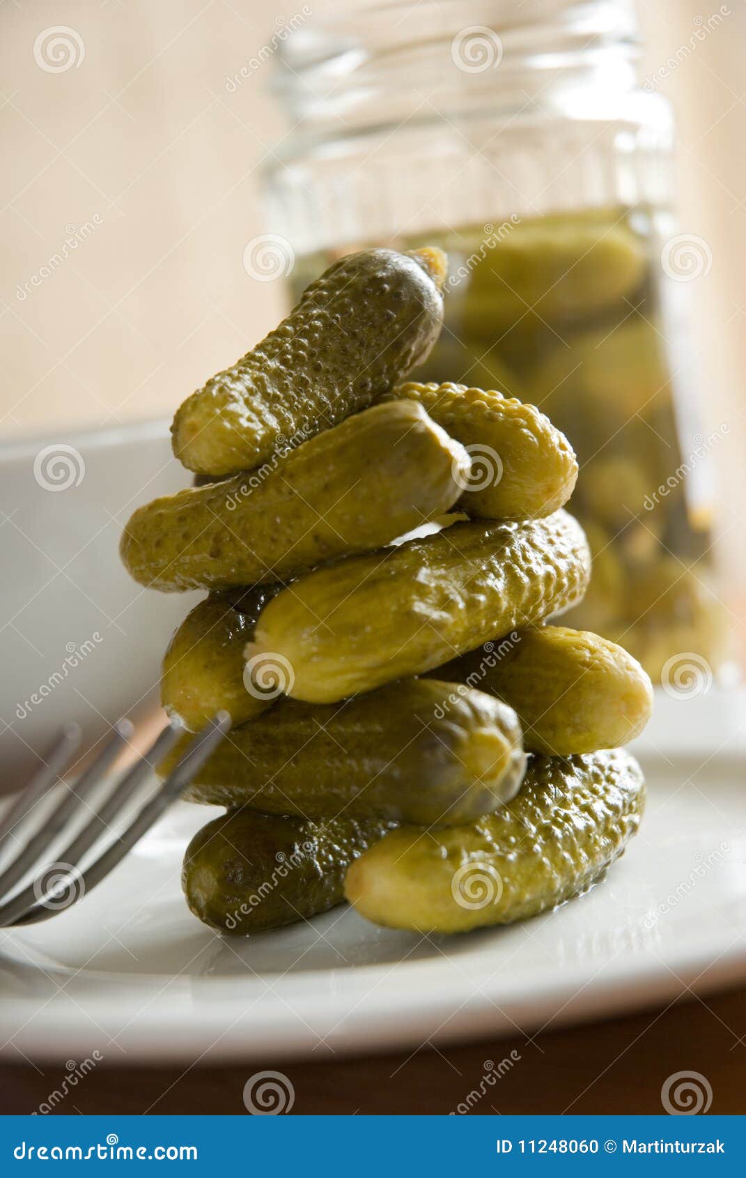 Pickled gherkins stock photo. Image of stacked, pickled - 11248060