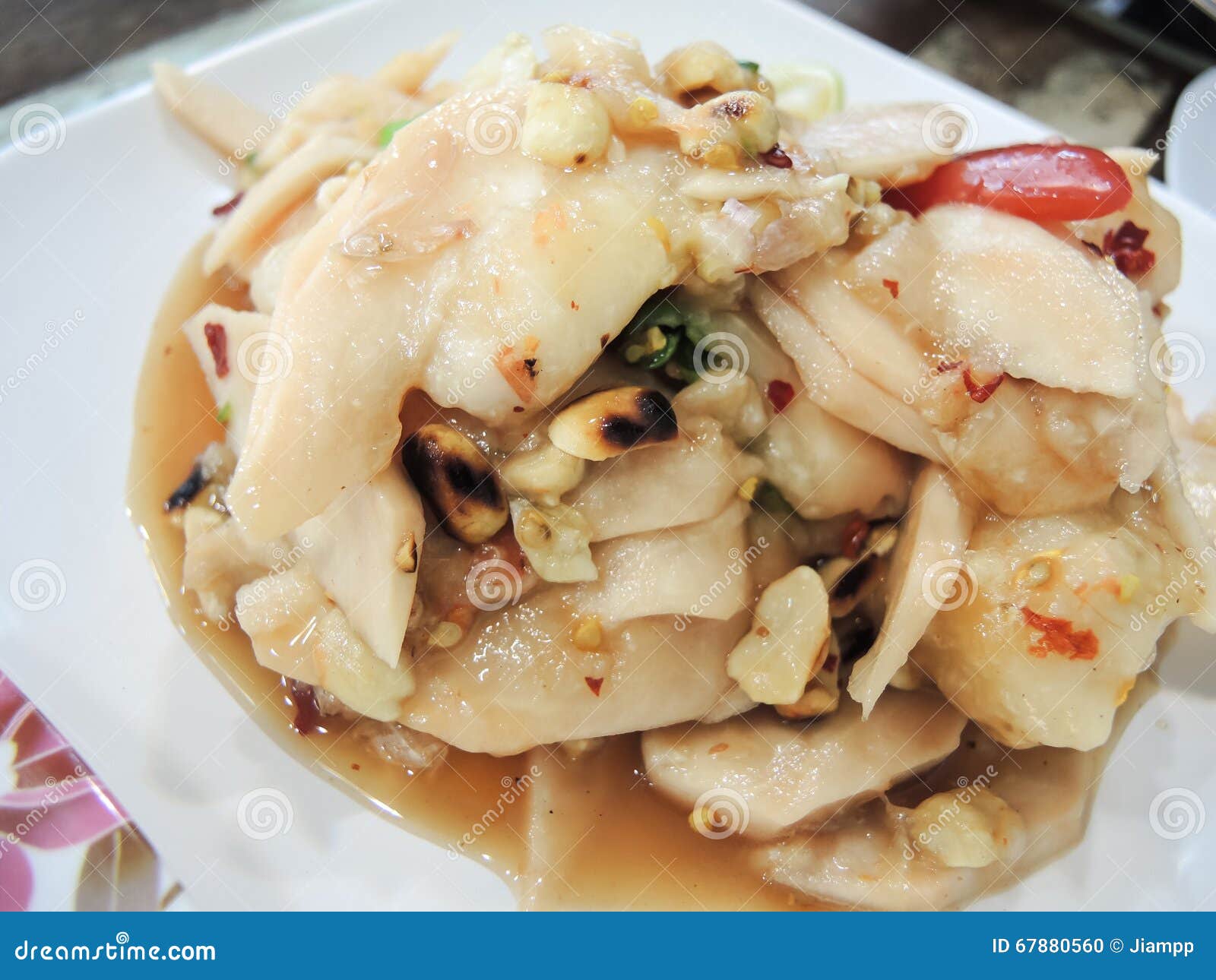 Pickled ginger on plate stock photo. Image of oriental - 67880560